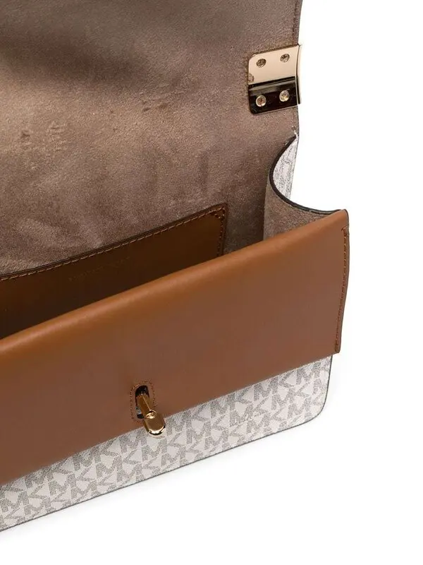Michael Kors Greenwich Logo Plaque Shoulder Bag