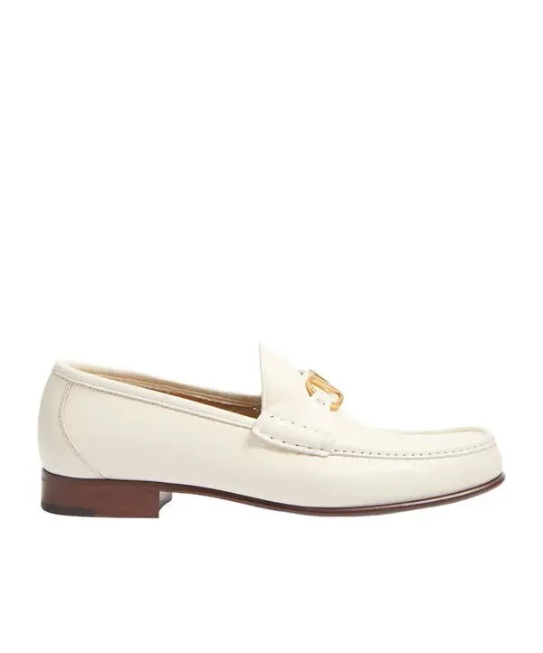 Valentino Garavani Vlogo Signature Slip-on Loafers - Ivory