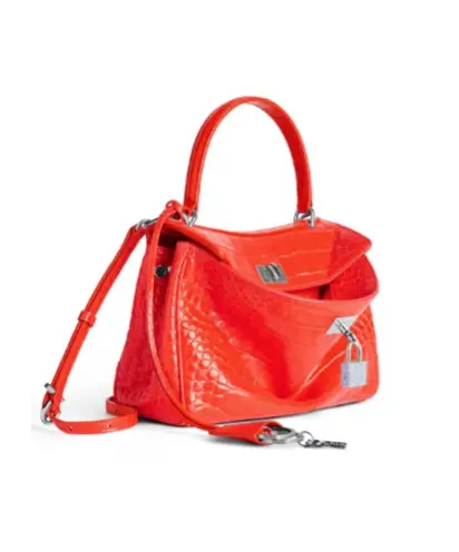 Balenciaga Rodeo Embossed Top Handle Bag