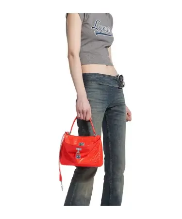 Balenciaga Rodeo Embossed Top Handle Bag