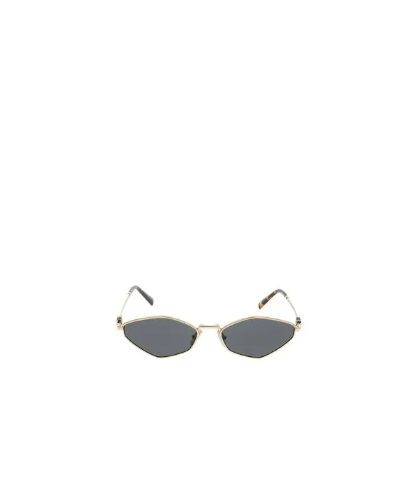Miu Miu Geometric Frame Sunglasses - Gray