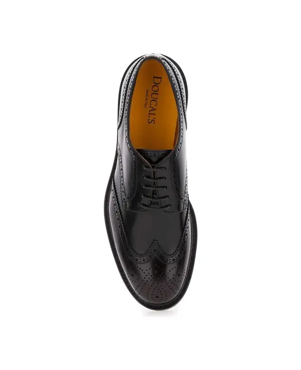 DOUCAL'S Dovetail Lace-up Oxford Shoes