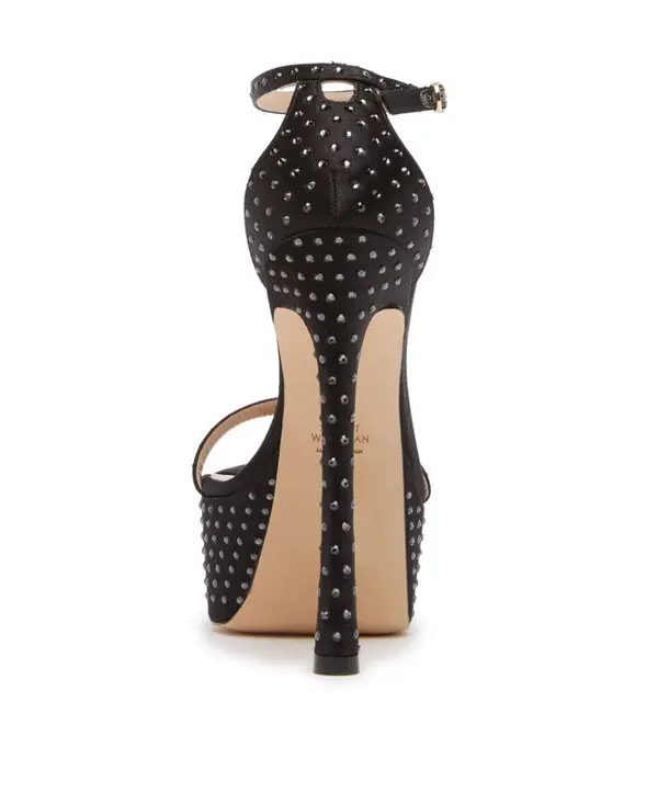 STUART WEITZMAN Embellished Platform Stiletto Sandals