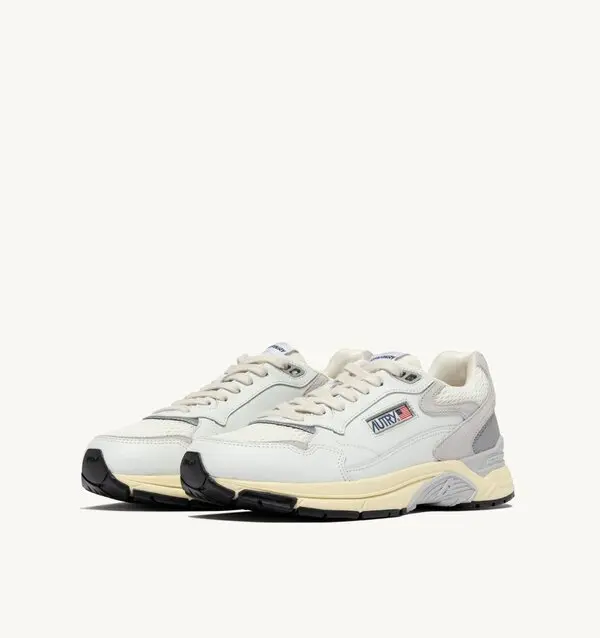 AUTRY Hyperway Lace-up Sneakers - White/grey