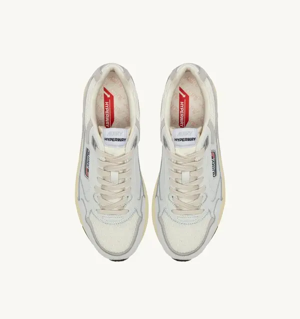 AUTRY Hyperway Lace-up Sneakers - White/grey