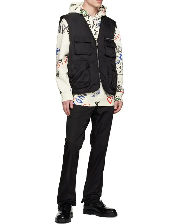 Givenchy Zip-up Logo Embroidered Vest