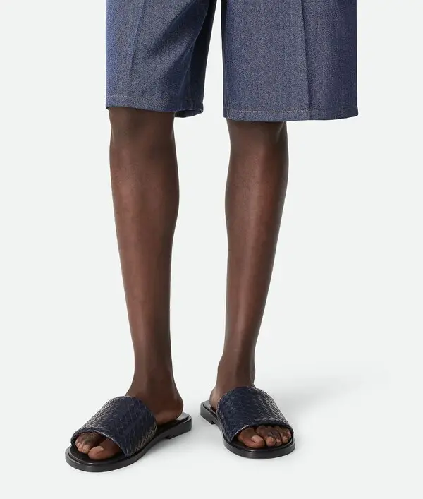 Bottega Veneta Elio Mule Sandals - Night