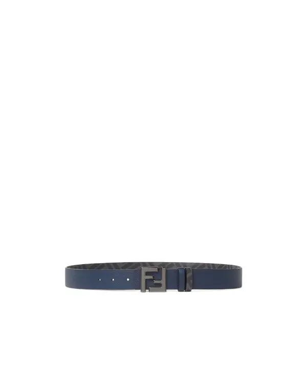 Fendi Ff Squared Reversible Belt - Dark Blue