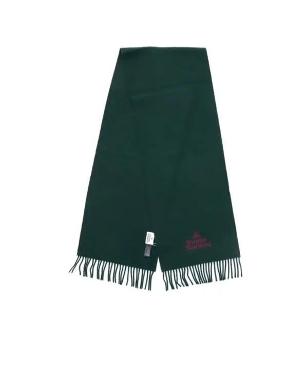 VIVIENNE WESTWOOD Fringed Scarf - Green