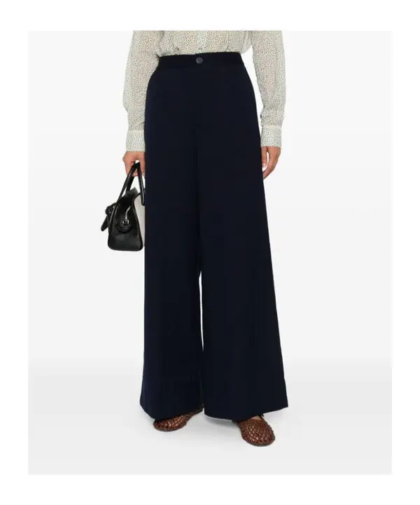 FORTE_FORTE Wide-leg Elasticated Waistband Trousers