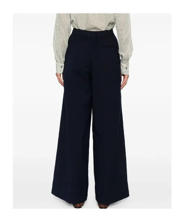 FORTE_FORTE Wide-leg Elasticated Waistband Trousers
