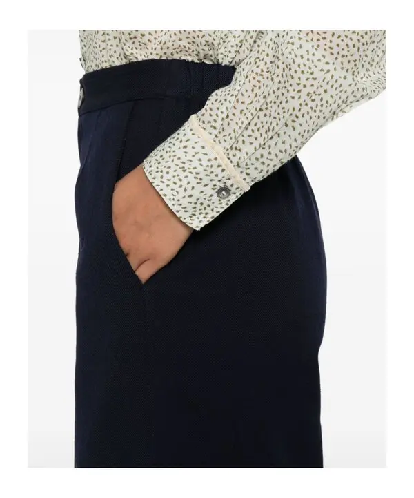 FORTE_FORTE Wide-leg Elasticated Waistband Trousers