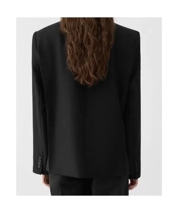 Jacquemus Single-breasted Wool Blazer With Embroidered Patch