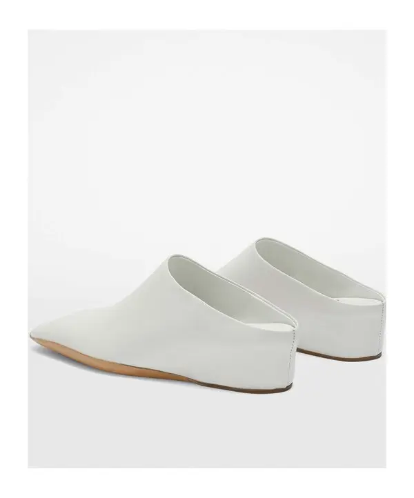 JIL SANDER Square Toe Wedge Mules