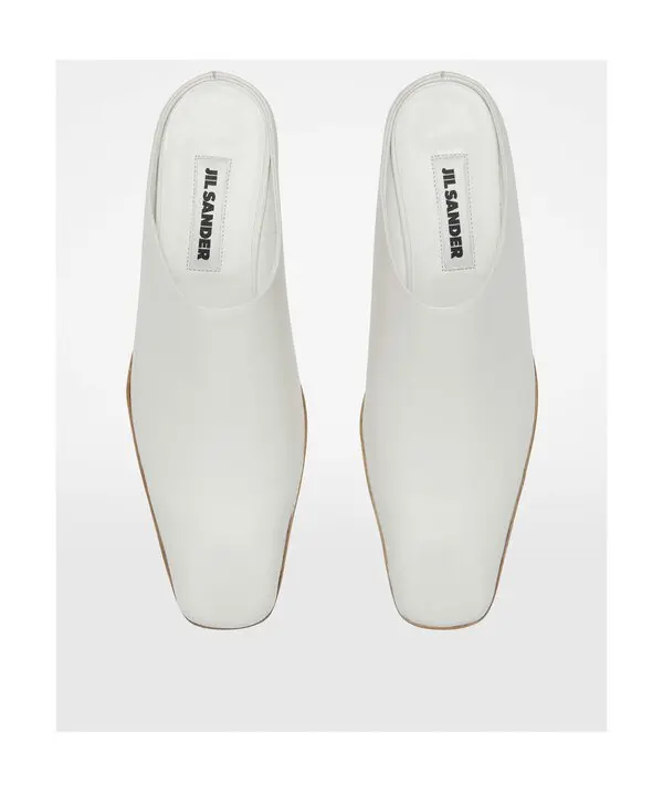 JIL SANDER Square Toe Wedge Mules