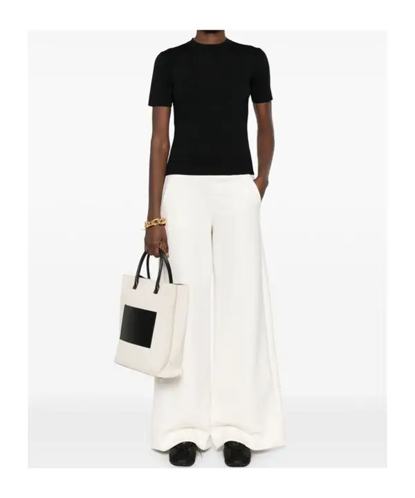 Max Mara Crewneck Short-sleeved T-shirt - Black