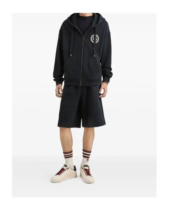 Dolce & Gabbana Logo Patch Bermuda Shorts