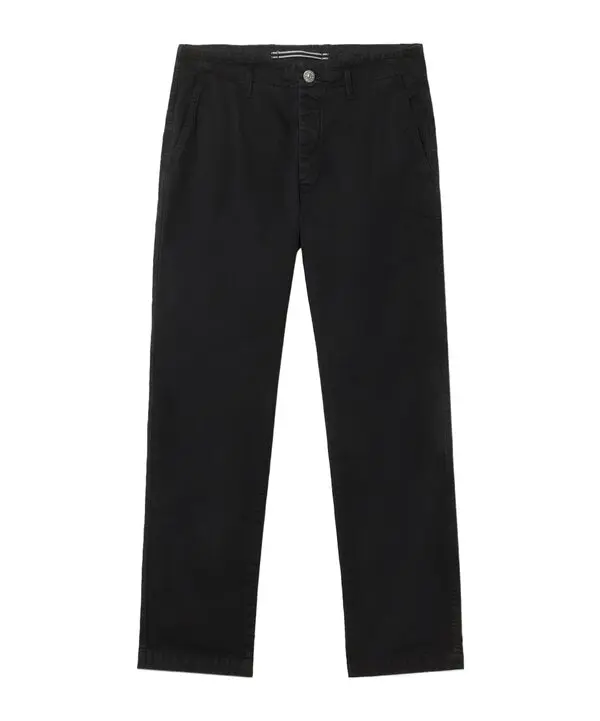 Stone Island Elastic Organic Cotton Twill Pants - Black