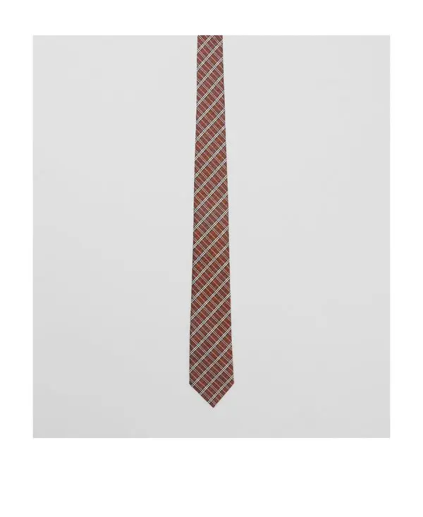 Burberry Vintage Check-patterned Pointed Tie - Brown