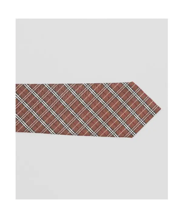 Burberry Vintage Check-patterned Pointed Tie - Brown