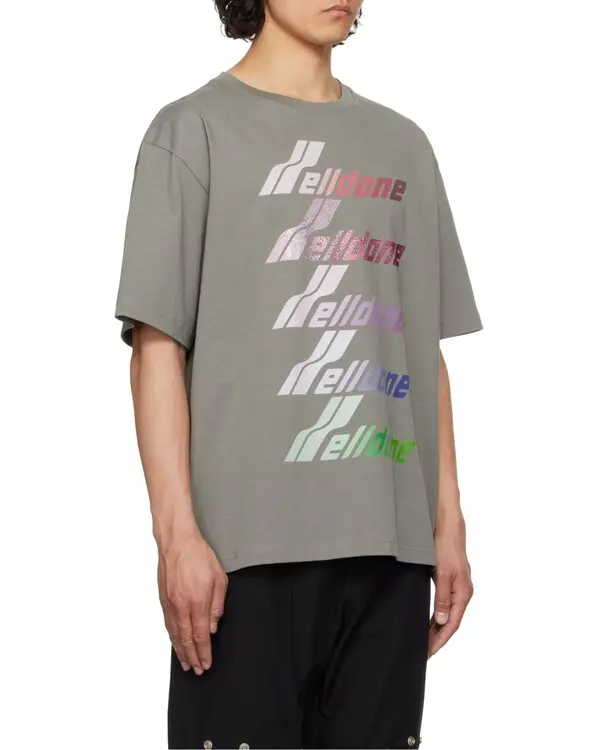 We11Done Multi Logo Print T-shirt