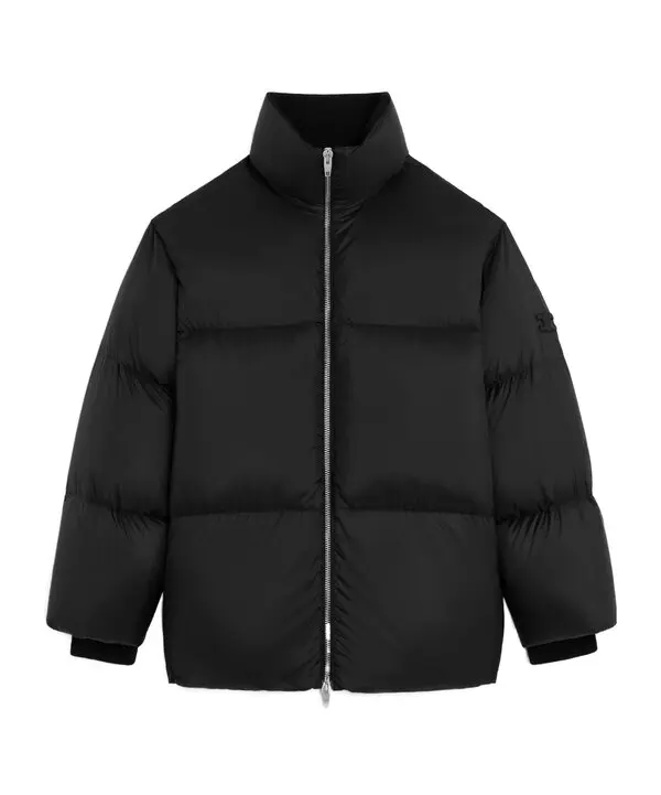 Celine Long Puffer Jacket In Light Nylon