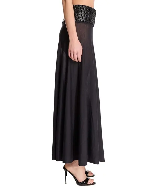 Alaïa Woven Waistband Trumpet Skirt