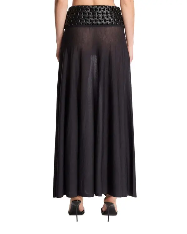 Alaïa Woven Waistband Trumpet Skirt