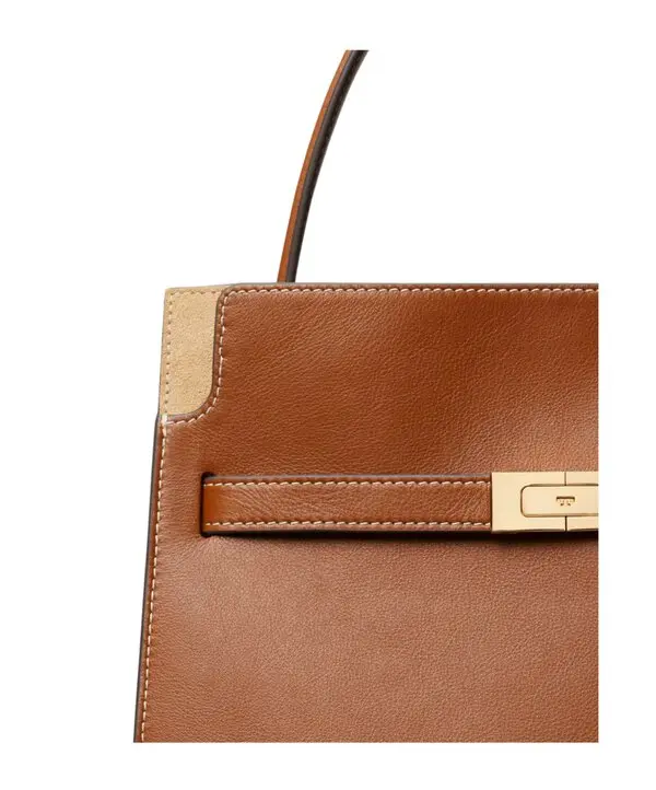 Tory Burch Lee Radziwill Small Tote Bag - Brown