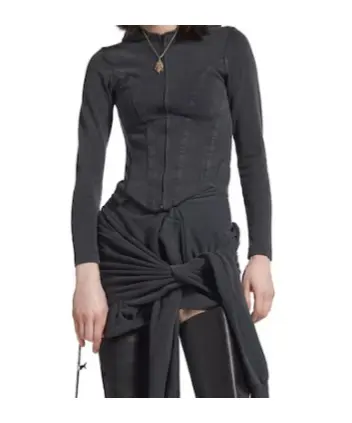 Balenciaga Corseted Zip-up Hoodie