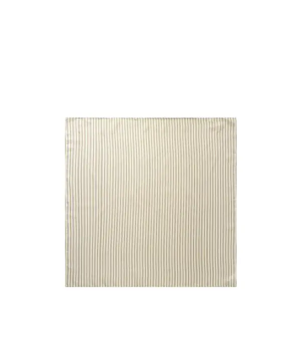 TOTEME Striped Silk Scarf - Beige