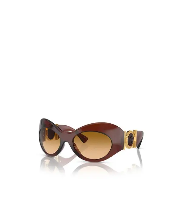 Versace Geometric Frame Sunglasses