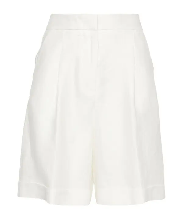 Peserico High-rise Shorts - White