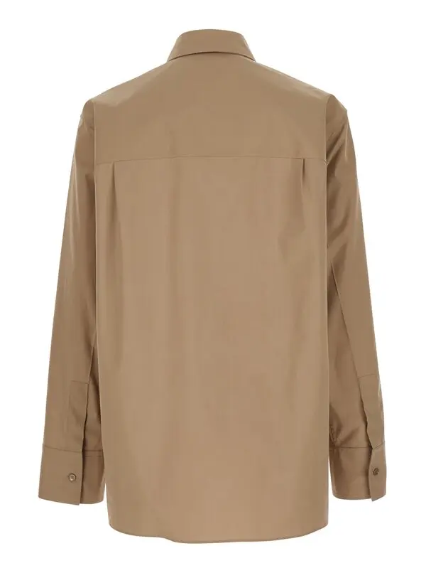 Gucci Embossed Long-sleeve Poplin Shirt