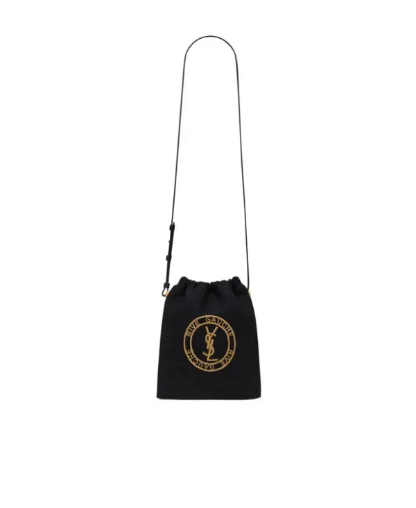 Saint Laurent Rive Gauche Bucket Bag - Black