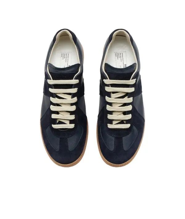 MAISON MARGIELA Replica Lace-up Sneakers - Blue Night
