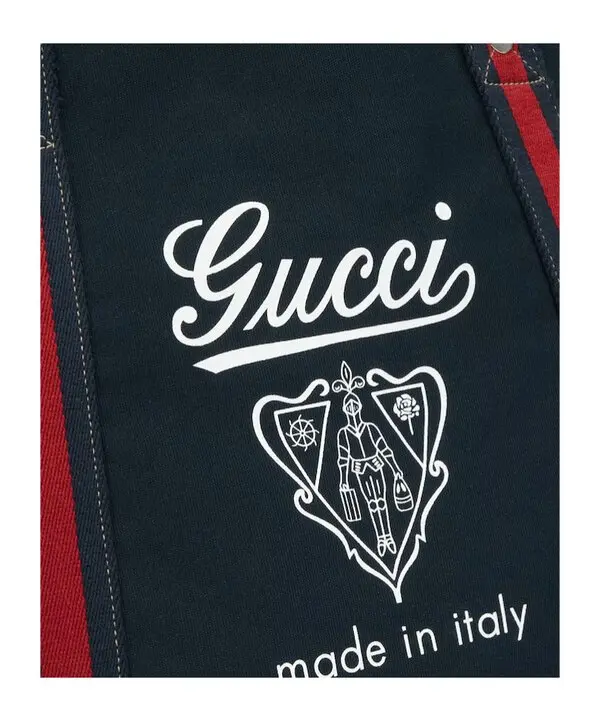 Gucci Printed Tote Bag - Dark Brown
