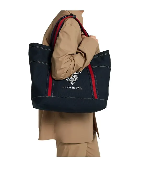 Gucci Printed Tote Bag - Dark Brown