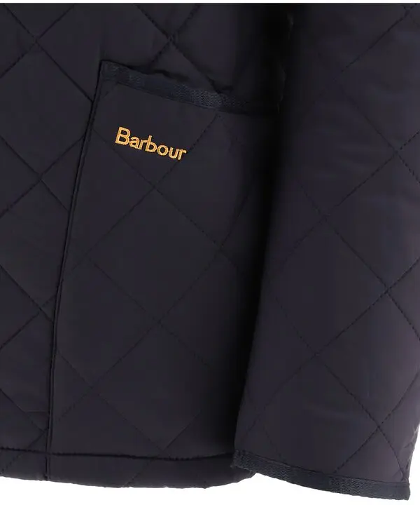 Barbour Heritage Liddesdale Quilted Jacket With Corduroy Collar - Black