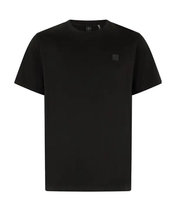 Moose Knuckles Logo Patch Crewneck T-shirt - Black