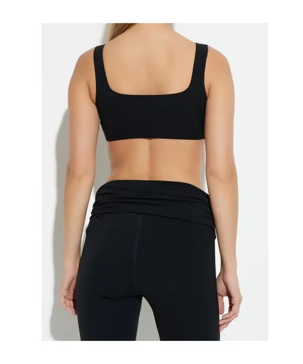 MISBHV V-neck Logo Cropped Top