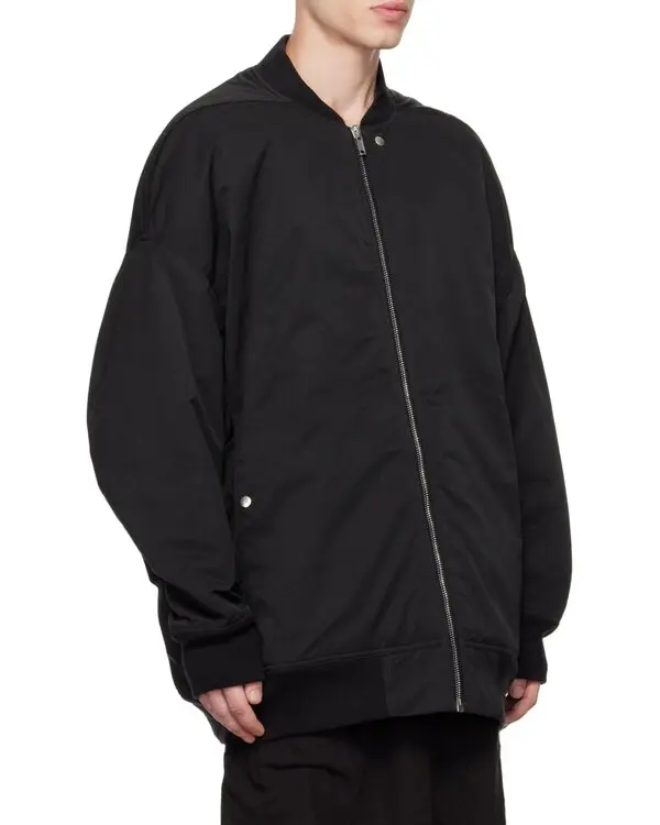 Rick Owens Long Bomber Jacket - Black