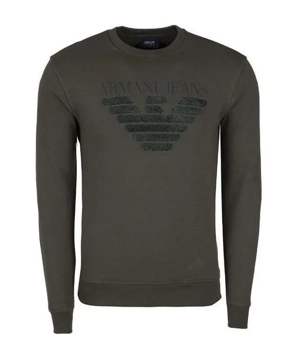 Emporio Armani Long Sleeve Crewneck Sweater - Black