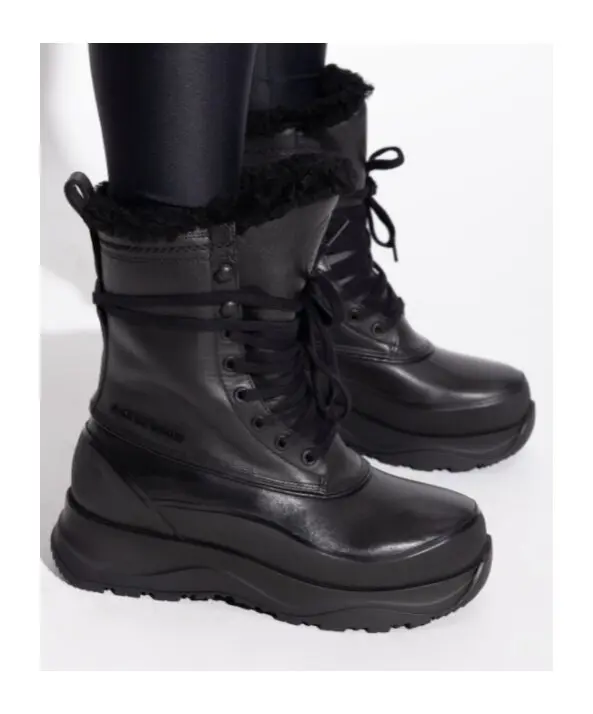 Canada Goose Fur-trimmed Lace-up Platform Boots