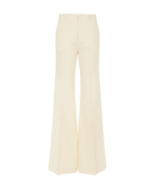 Chloé Wide-leg Tailored Trousers - White