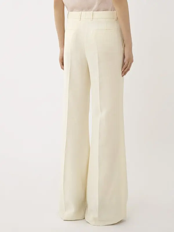 Chloé Wide-leg Tailored Trousers - White