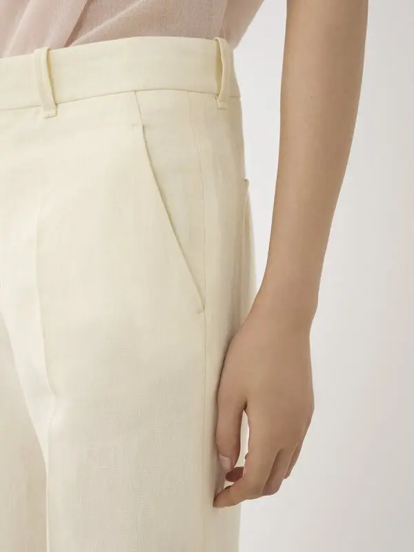 Chloé Wide-leg Tailored Trousers - White