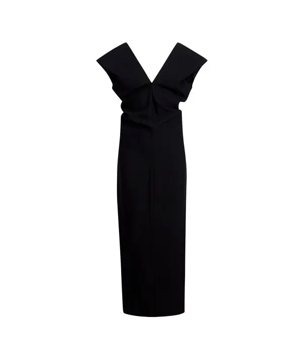 Khaite V-neck Sleeveless Maxi Dress