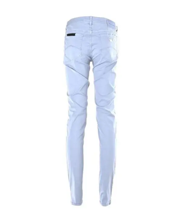 Emporio Armani Straight Slim-fitting Denim Pants - Blue