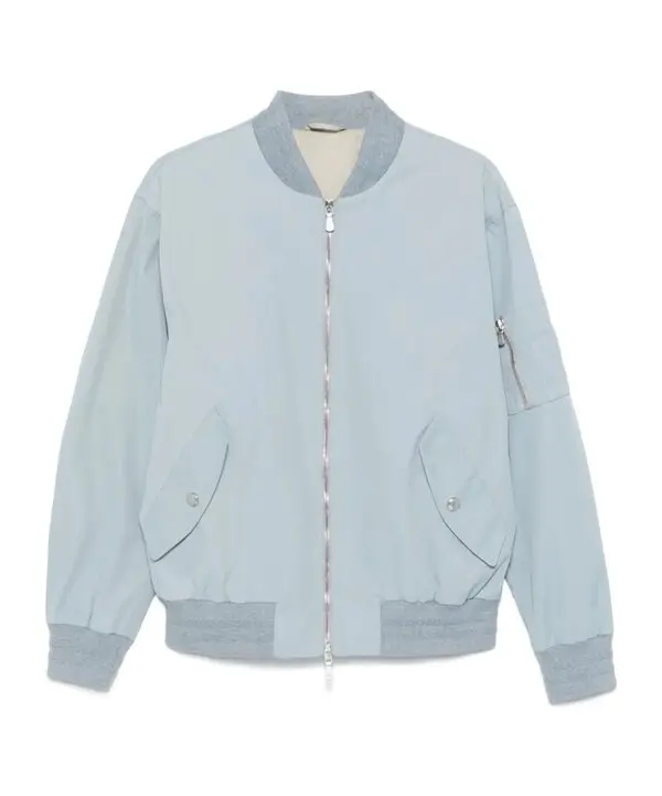 Eleventy Twill Bomber Jacket